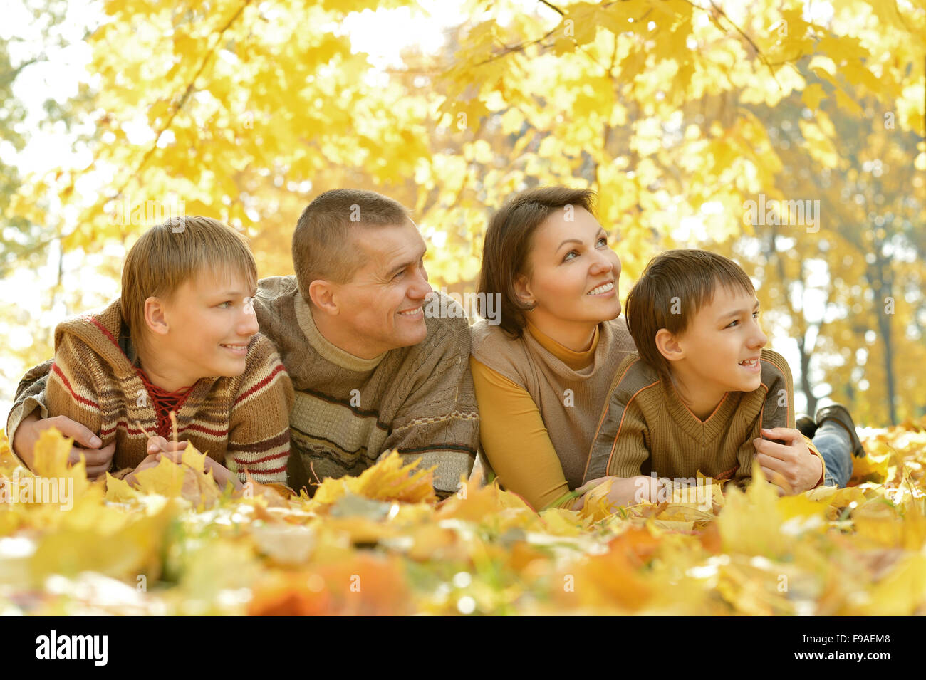 beautiful happy family Stock Photo - Alamy