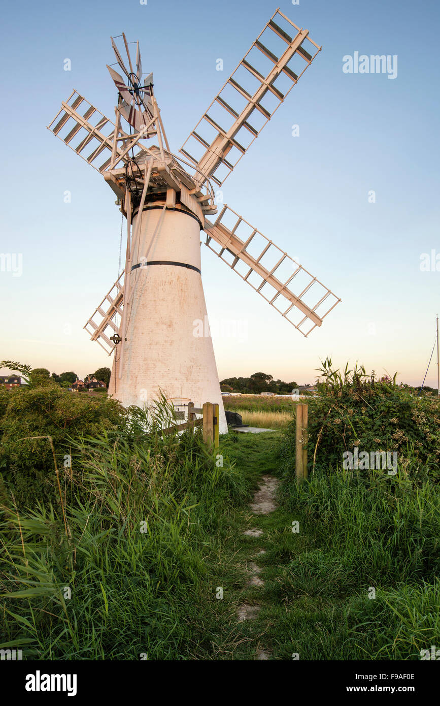 Stunning landscape windmill river sunrise hi-res stock photography and ...