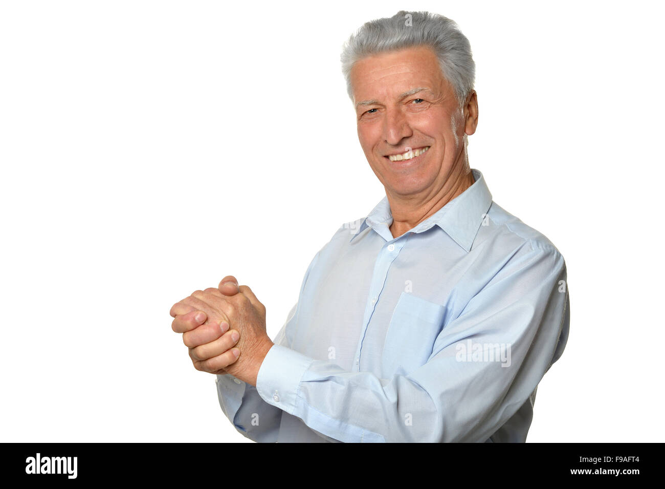 Mature man with shaking hands Stock Photo - Alamy