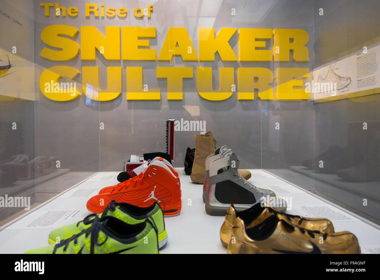the rise of sneaker culture Brooklyn Museum NYC Stock Photo - Alamy