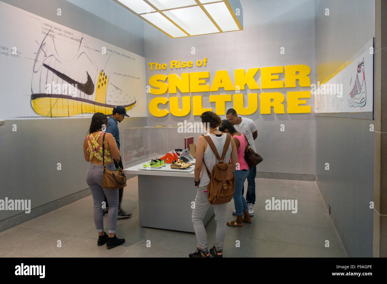 the rise of sneaker culture Brooklyn Museum NYC Stock Photo - Alamy