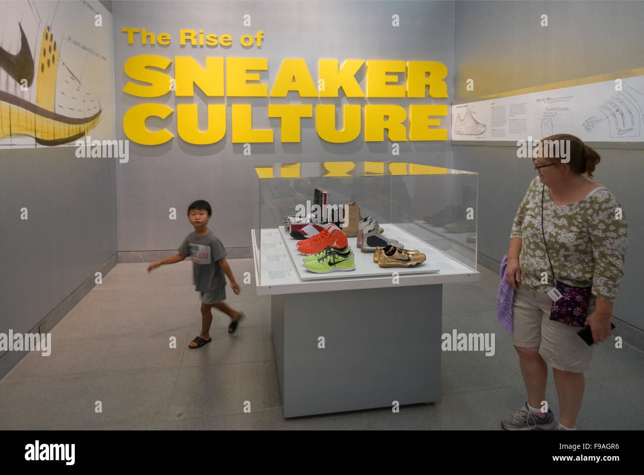 the rise of sneaker culture Brooklyn Museum NYC Stock Photo - Alamy