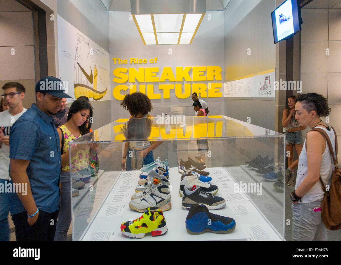 the rise of sneaker culture Brooklyn Museum NYC Stock Photo - Alamy
