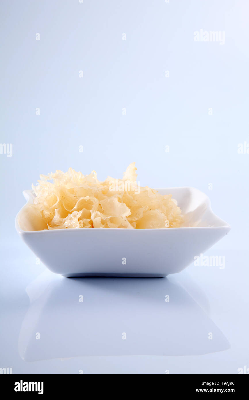 snow jelly fungus chinese traditional medicine for health Stock Photo ...