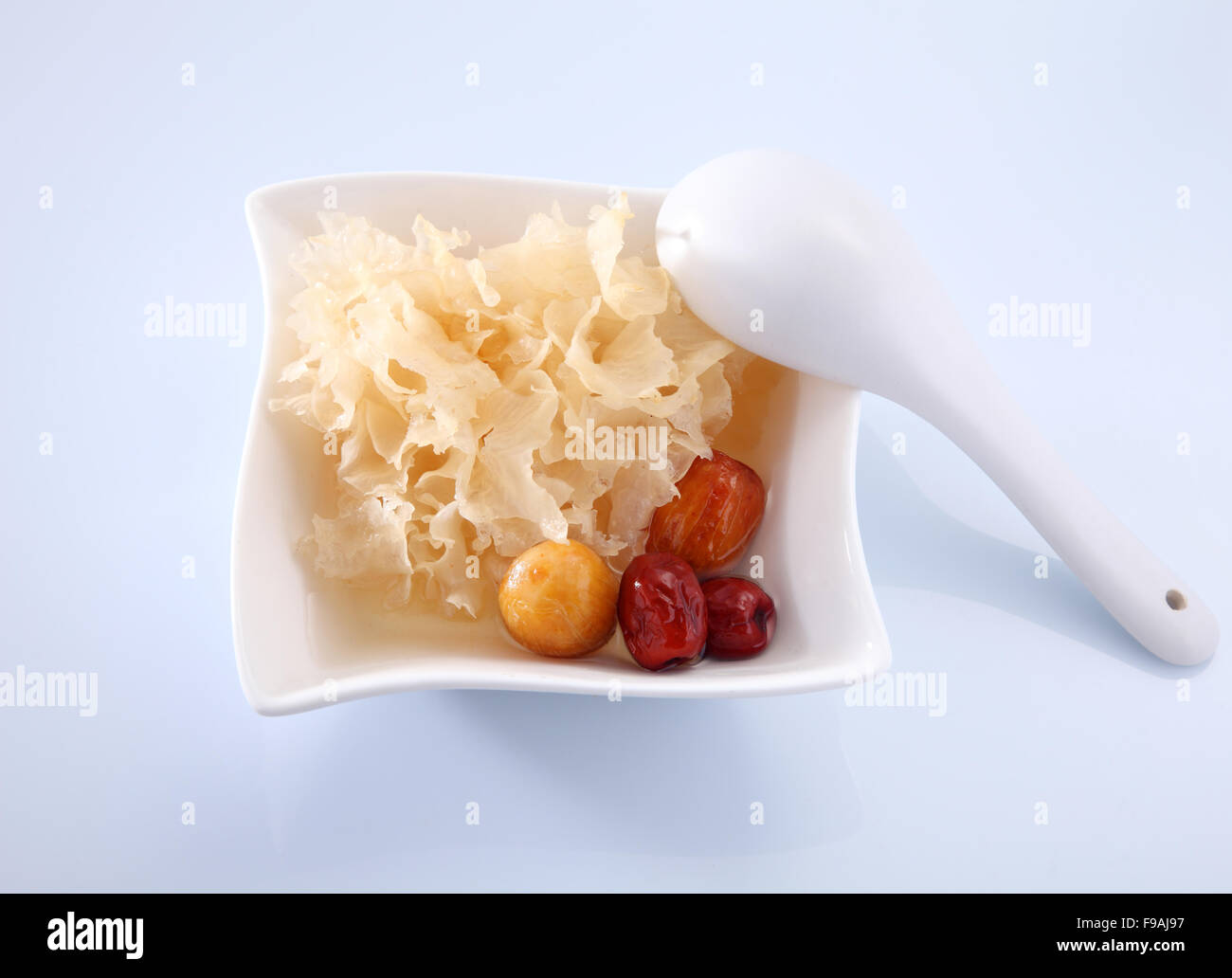 snow jelly fungus chinese traditional medicine with red dates Stock ...