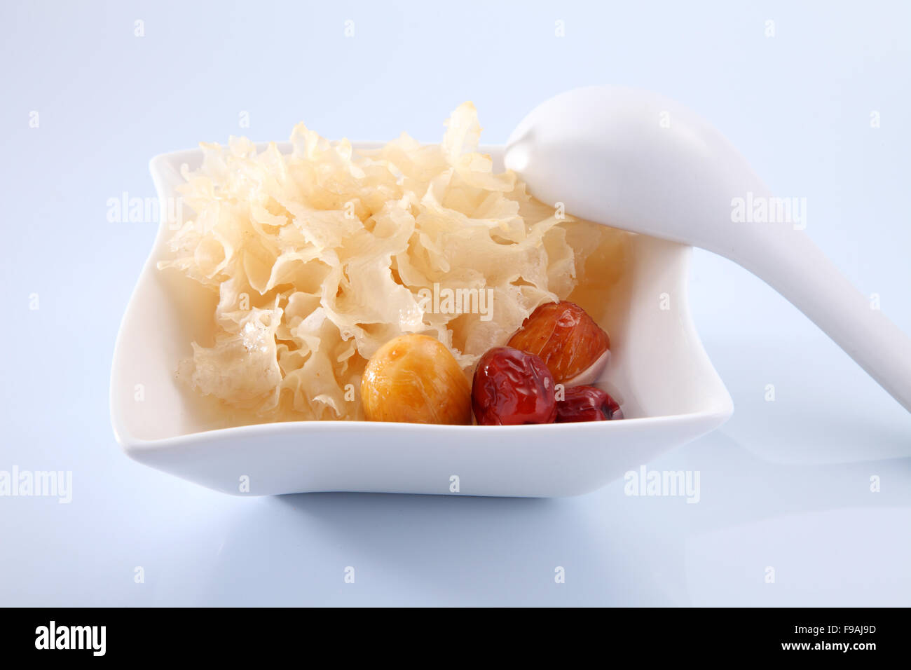 snow jelly fungus chinese traditional medicine with red dates Stock ...