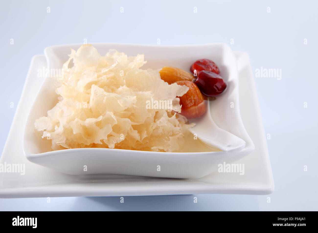 snow jelly fungus chinese traditional medicine with red dates Stock ...