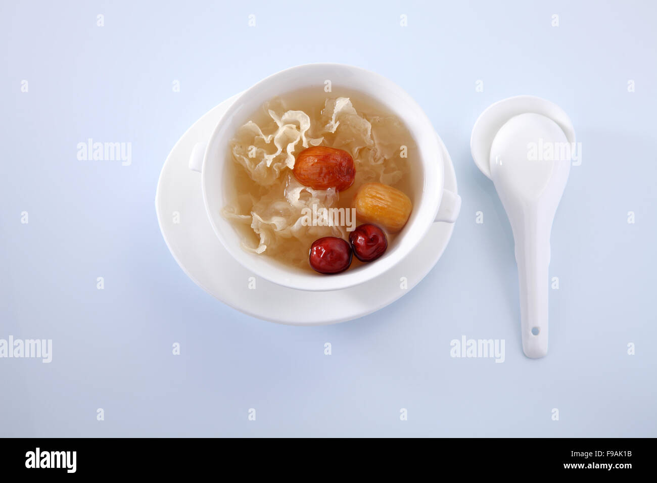 snow jelly fungus chinese traditional medicine with red dates Stock ...