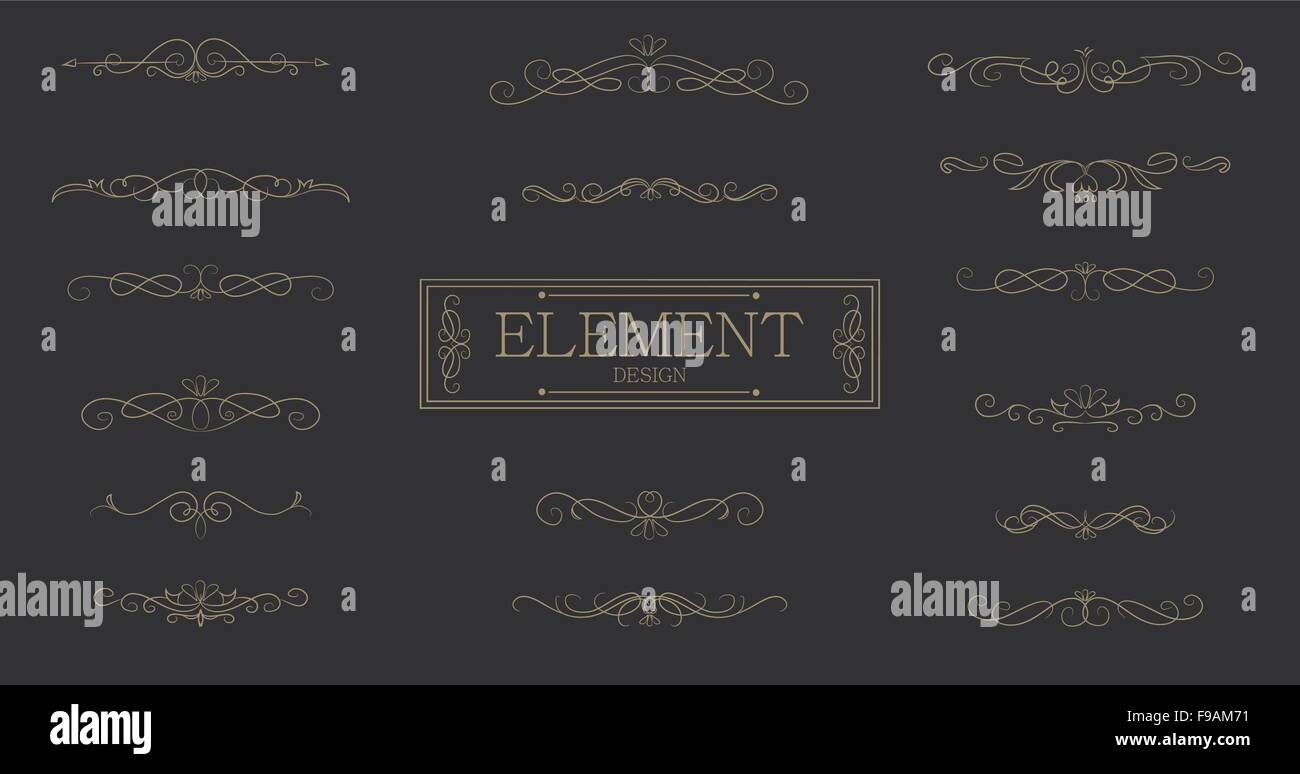 Classic element vintage vector design Stock Vector Image & Art - Alamy