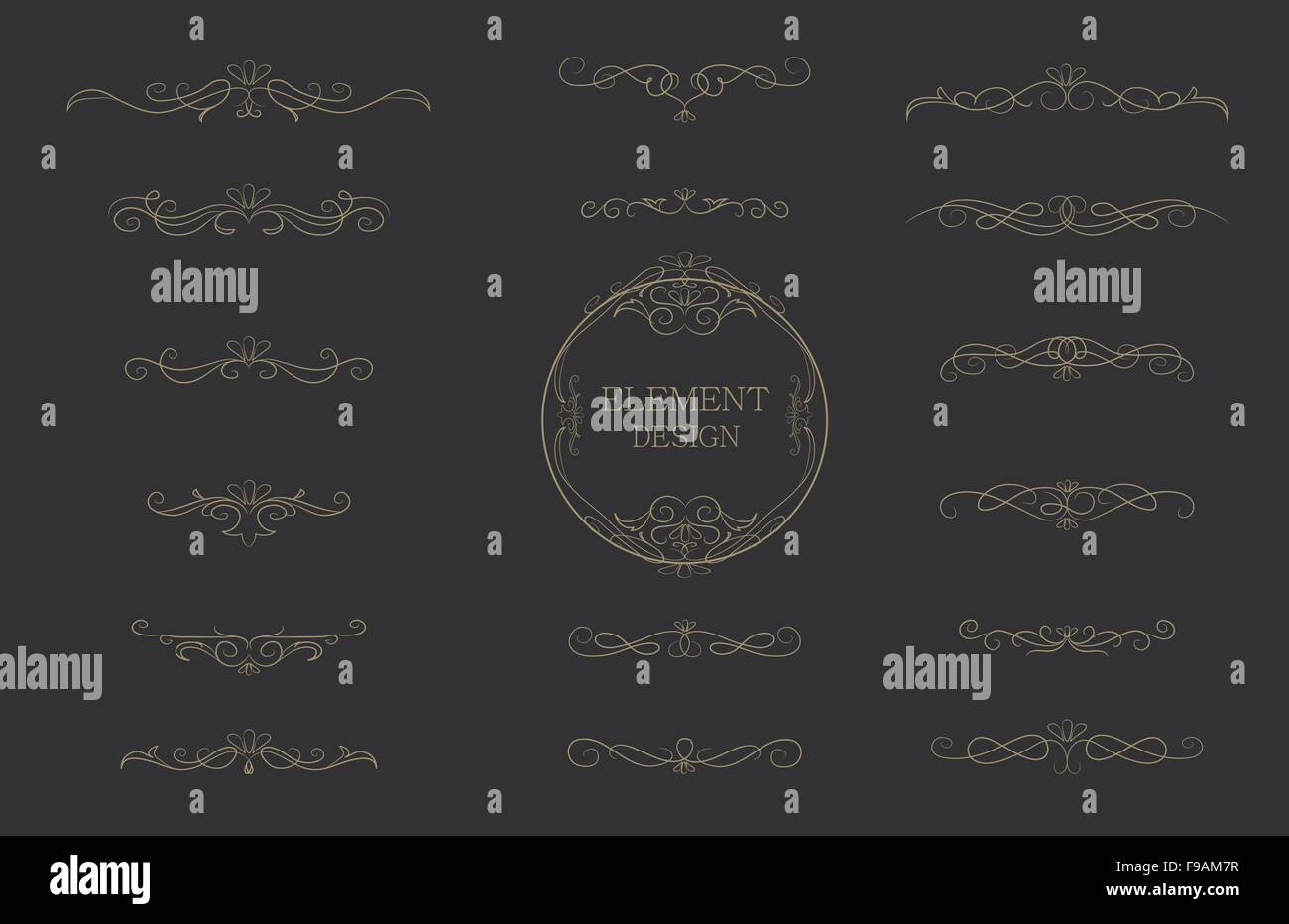 Classic element vintage vector design Stock Vector Image & Art - Alamy