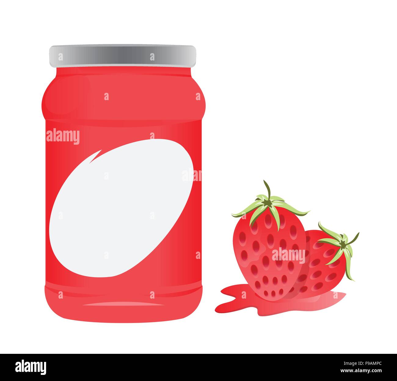 strawberry and bottle packaging vector design Stock Vector Image & Art ...
