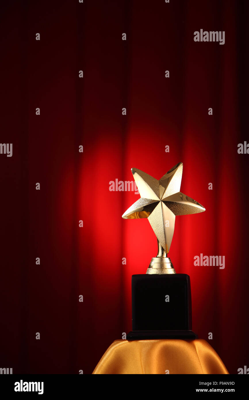 star award in front of stage Stock Photo - Alamy