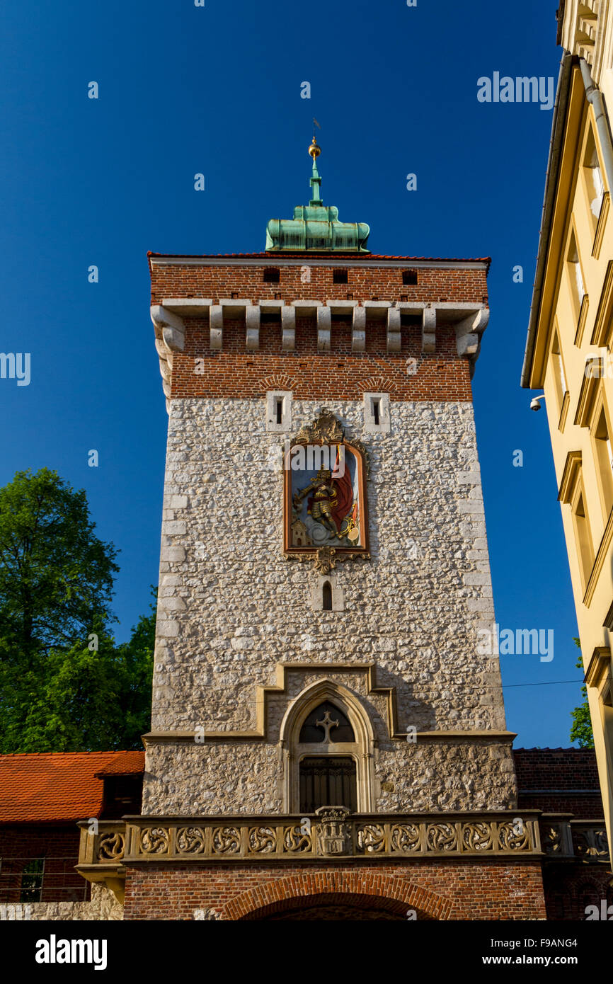 Florianska gate in Krakow Stock Photo - Alamy