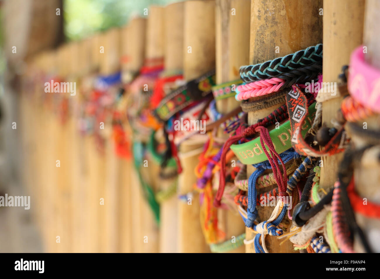 Bracelets left to pay respect. Cambodia Stock Photo - Alamy