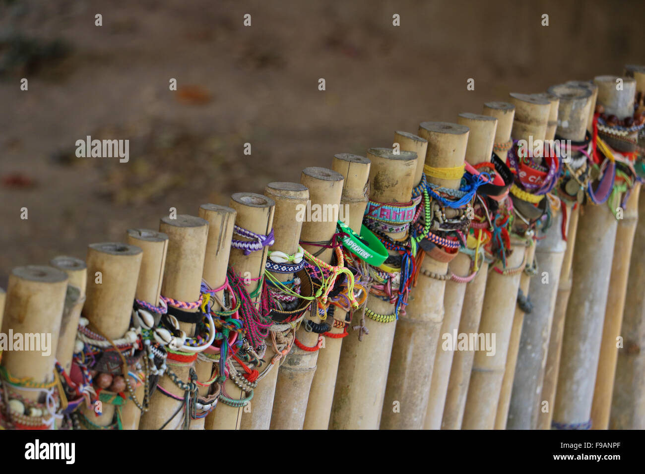 Bracelets left to pay respect. Cambodia Stock Photo - Alamy
