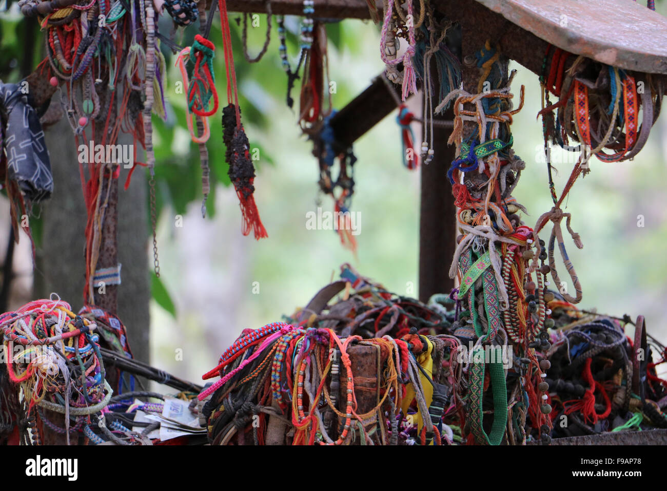 Bracelets left to pay respect. Cambodia Stock Photo - Alamy
