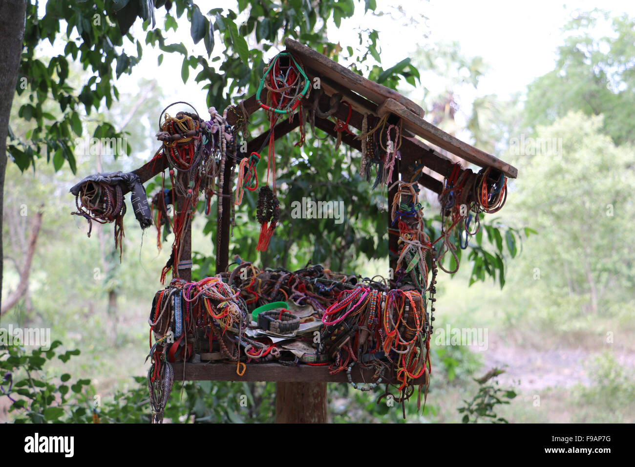 Bracelets left to pay respect. Cambodia Stock Photo - Alamy
