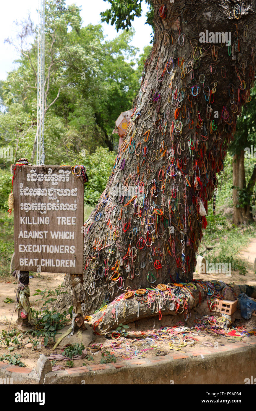 Bracelets left to pay respect. Cambodia Stock Photo - Alamy