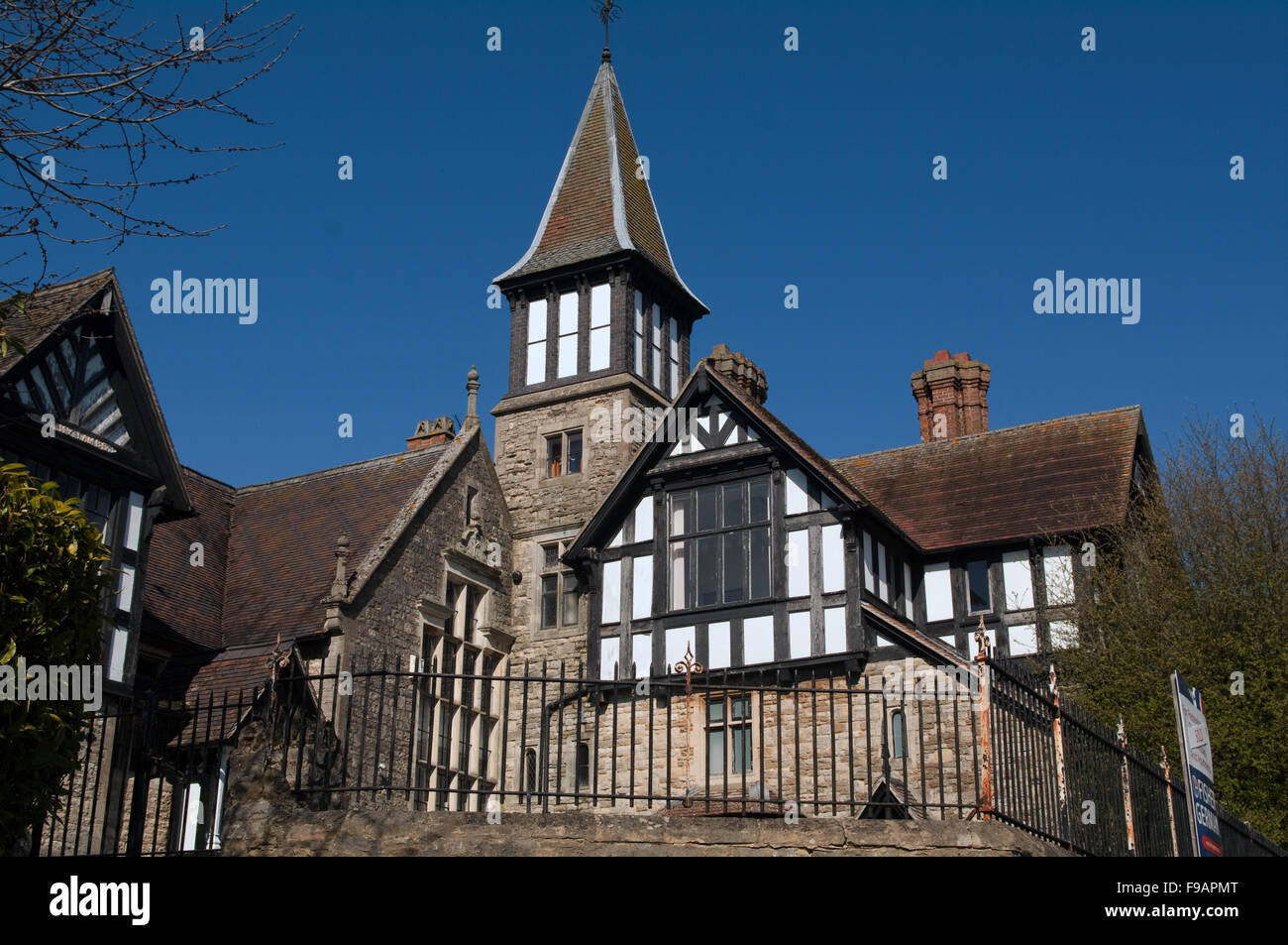 Brackley, Northamptonshire, Old Timber Framed, Building, England Stock ...