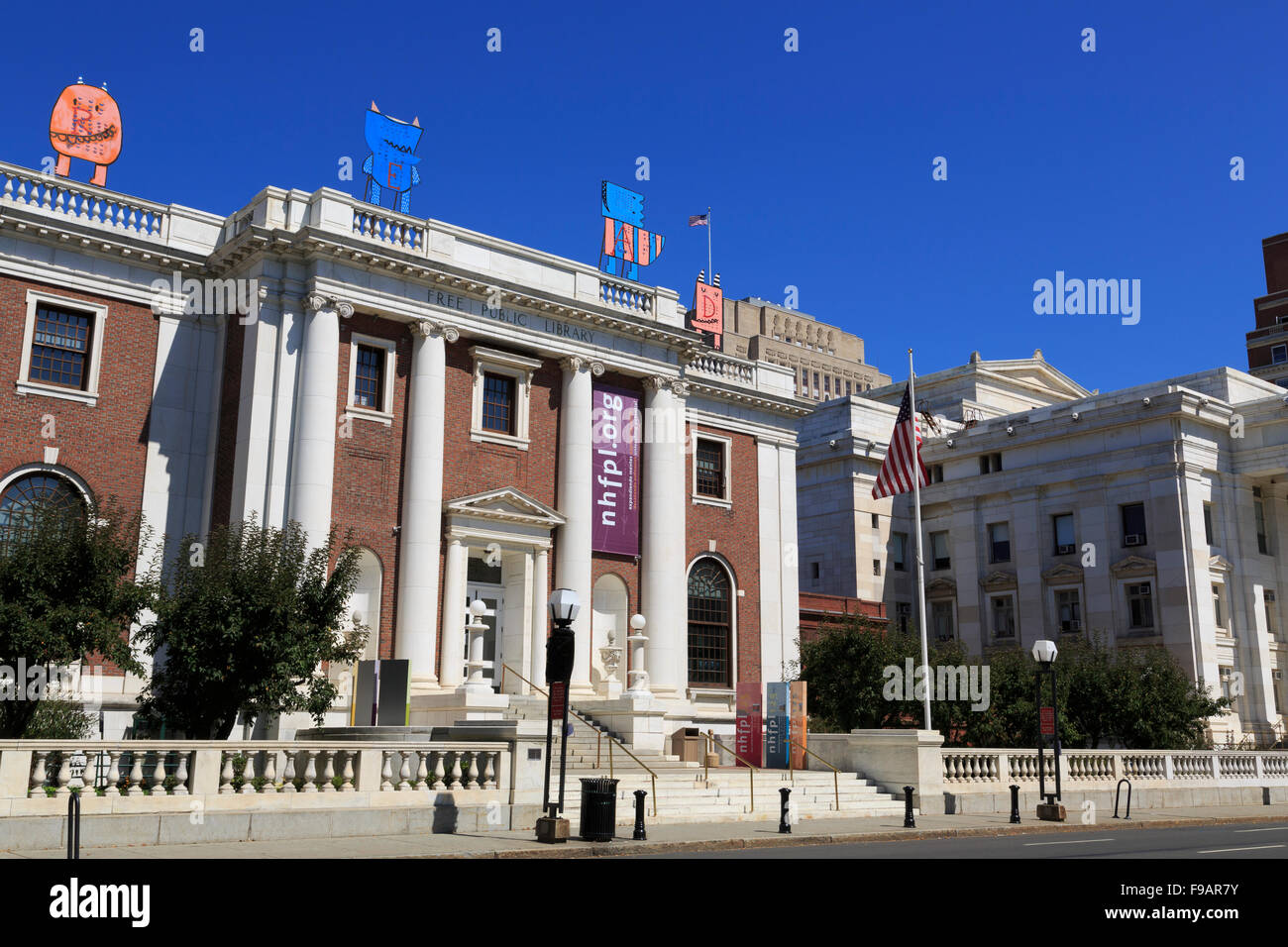 Public Library, New Haven, Connecticut, USA Stock Photo - Alamy