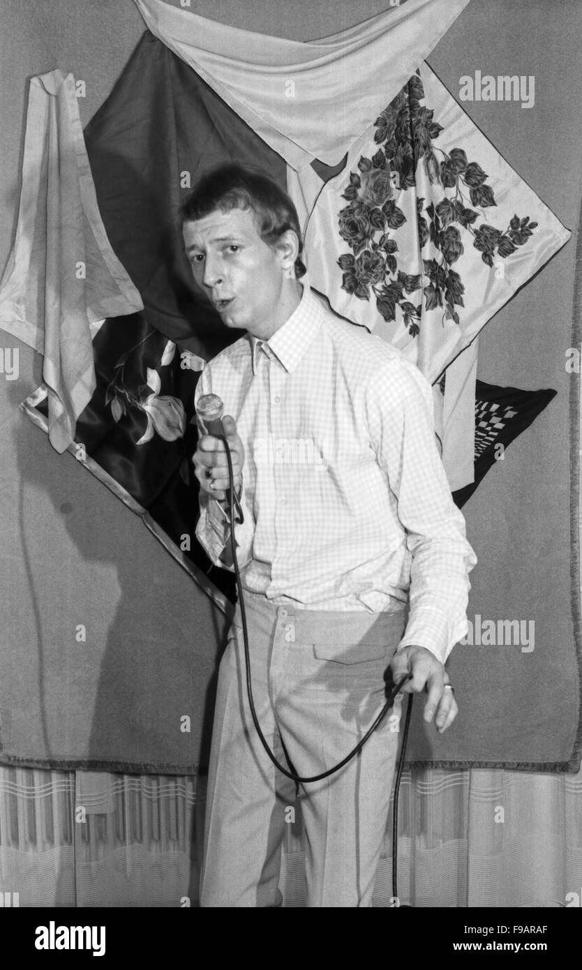 Der Sänger Jay Walker in München, Deutschland 1960er Jahre. Singer Jay ...