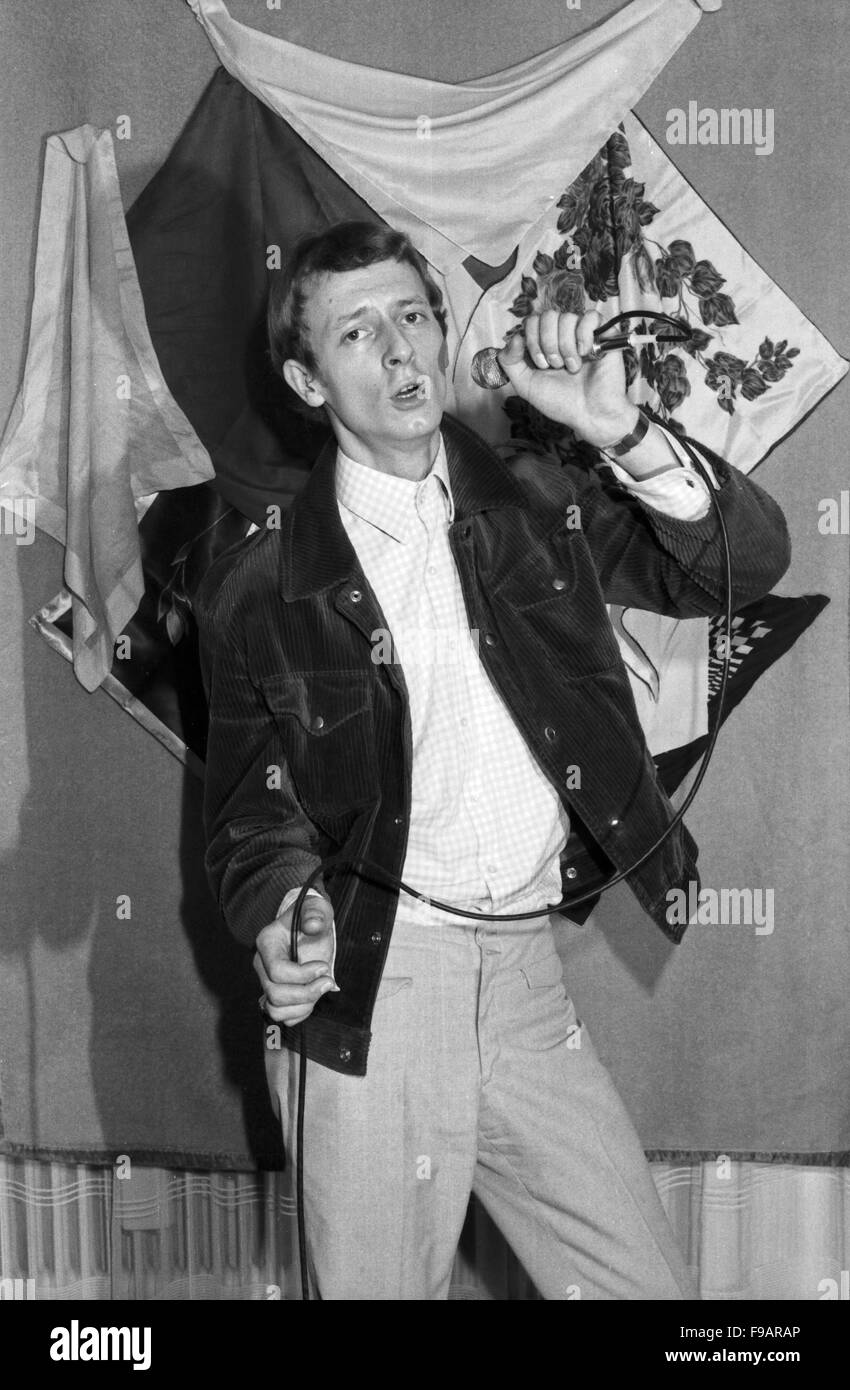 Der Sänger Jay Walker in München, Deutschland 1960er Jahre. Singer Jay ...