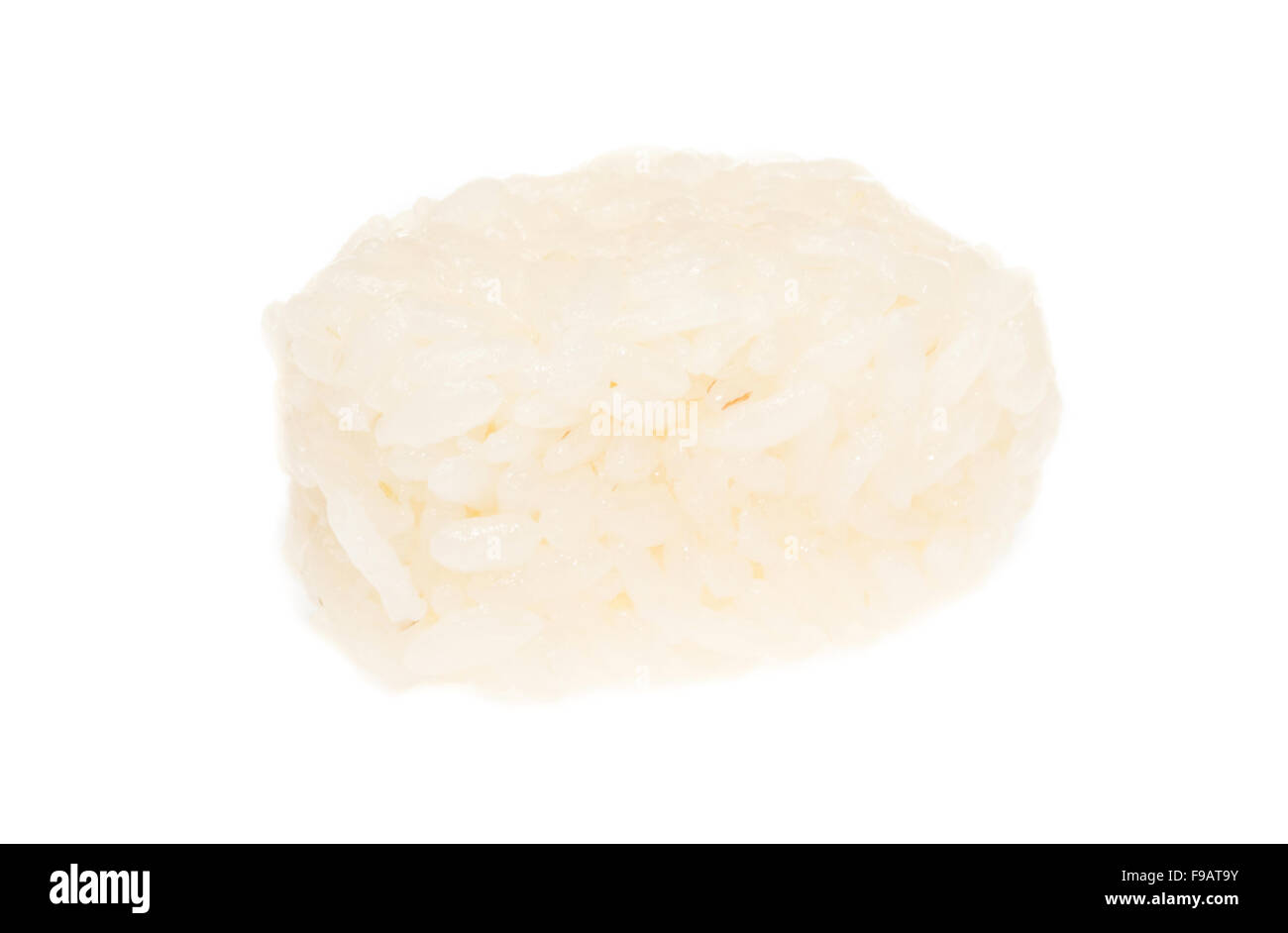 The boiled Chinese rice on a white background Stock Photo - Alamy