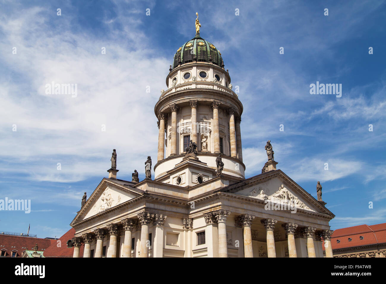 Domed tower of the French Cathedral, Franzosischer Dom, in Berlin ...