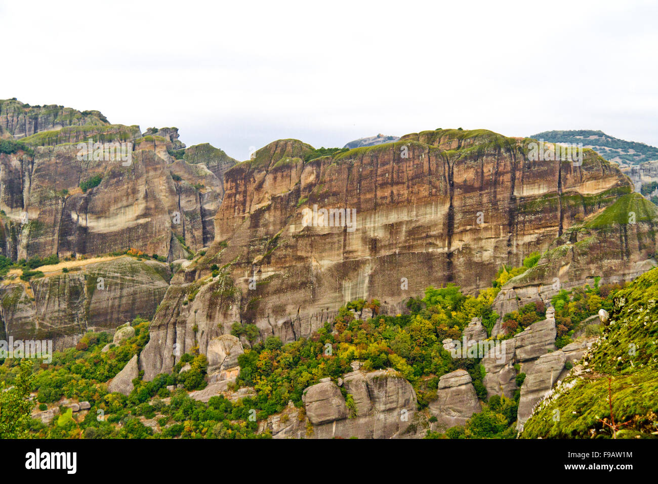 Meteora cliffs and monasteries Stock Photo - Alamy