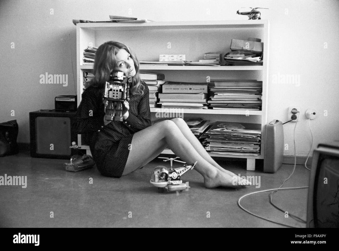 Deutsche Schauspielerin Elke Hart, Deutschland 1960er Jahre. German ...