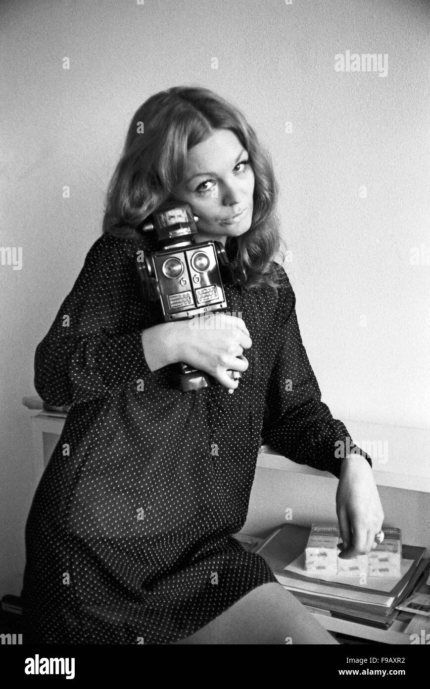 Deutsche Schauspielerin Elke Hart, Deutschland 1960er Jahre. German ...