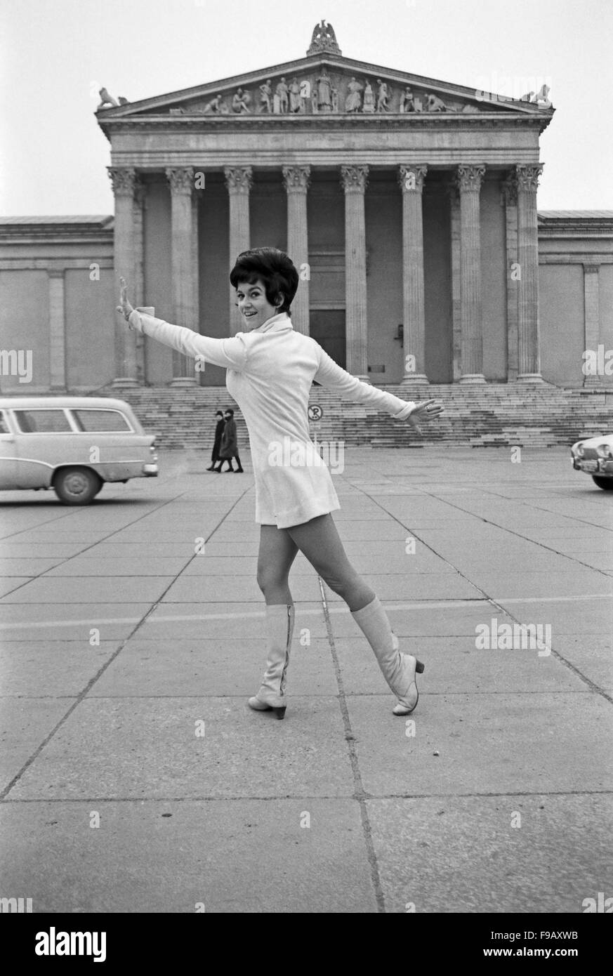 Deutsche Schauspielerin Dagmar Hank, Deutschland 1960er Jahre. German ...