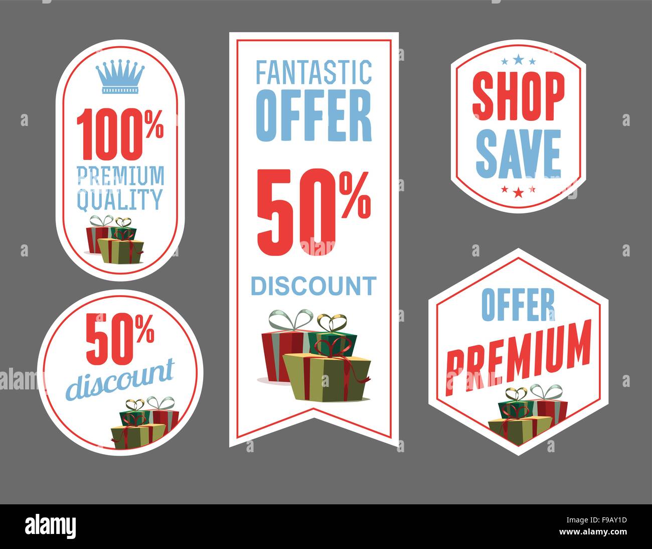 Discount product labels and tags vector design Stock Vector Image & Art ...