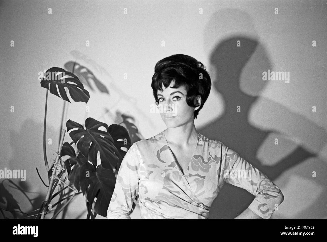 Deutsche Schauspielerin Dagmar Hank, Deutschland 1960er Jahre. German ...