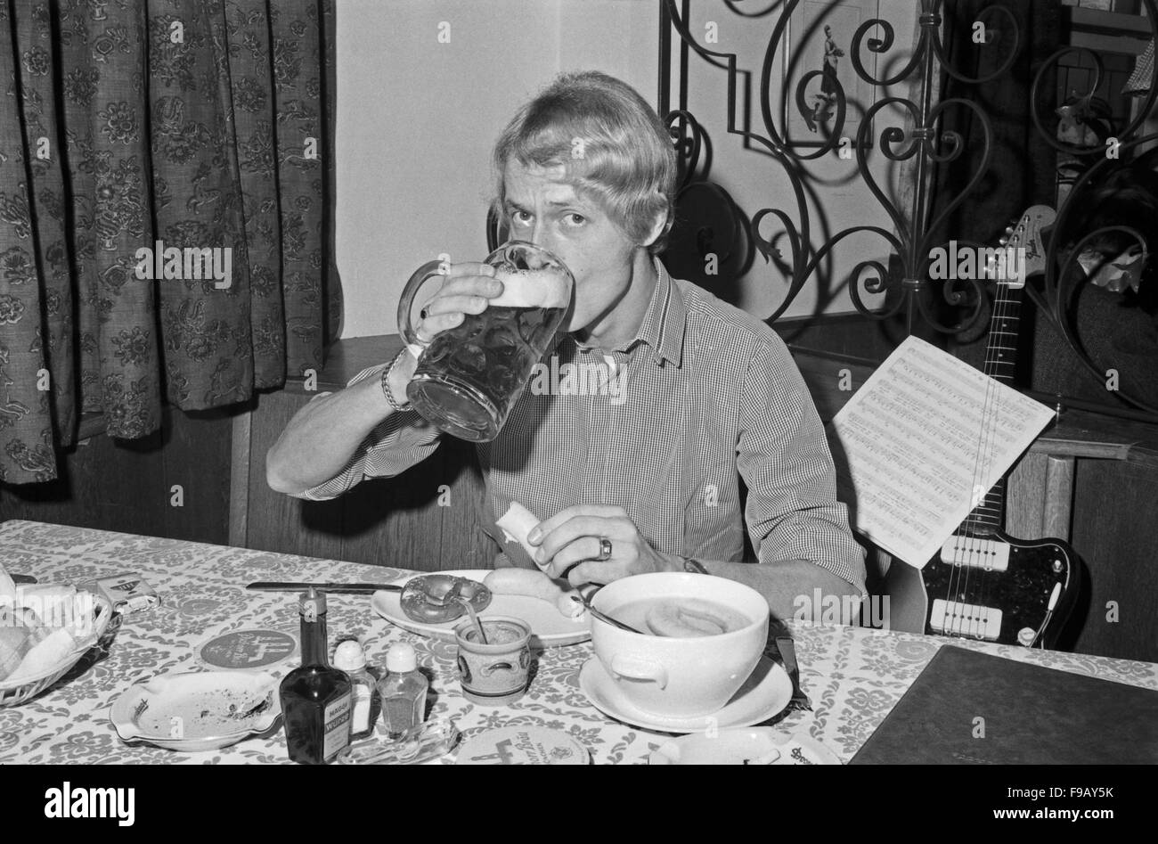 Der Sänger Jay Walker, Deutschland 1960er Jahre. Singer Jay Walker ...