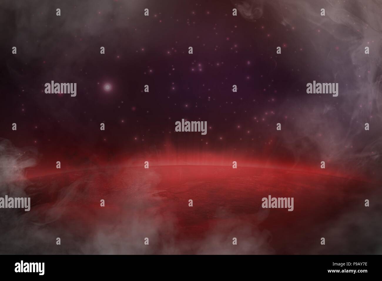 red planet (journey to mars background Stock Photo - Alamy