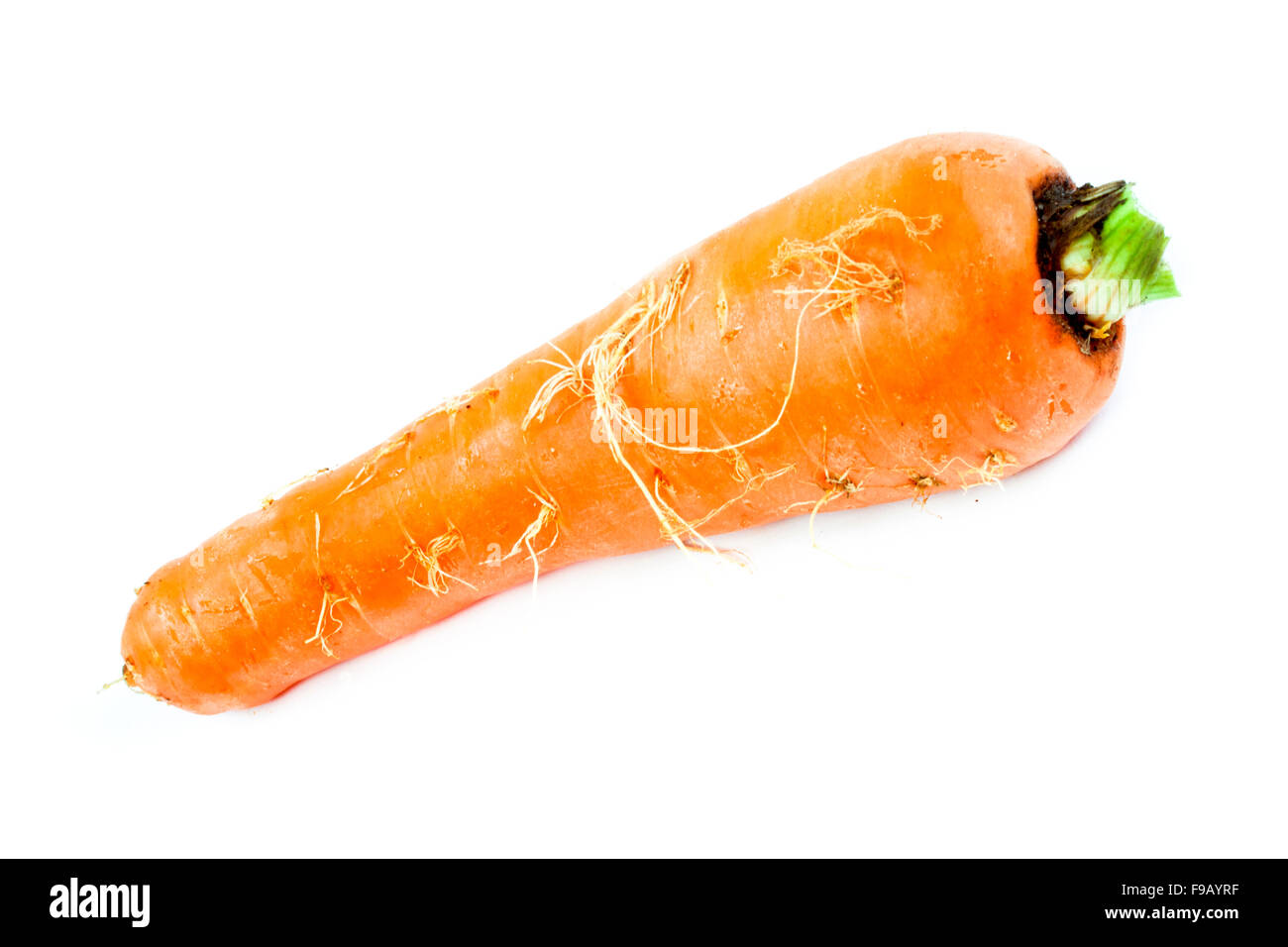 Fresh red carrot on white background Stock Photo - Alamy