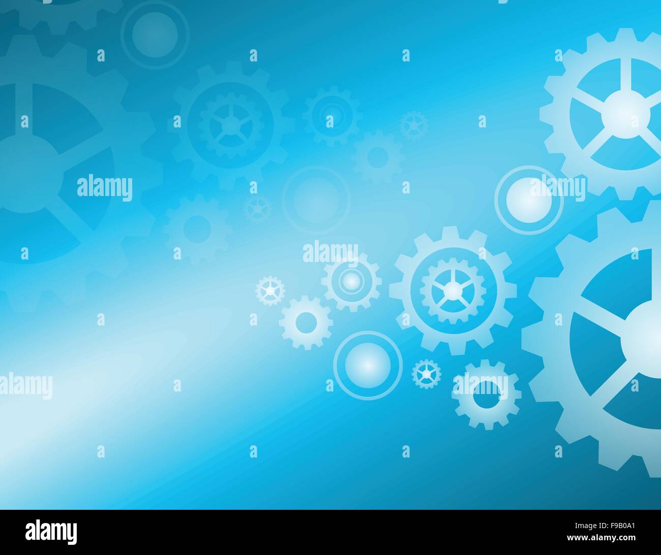 Cogs wheels blue lights background Stock Vector Image & Art - Alamy
