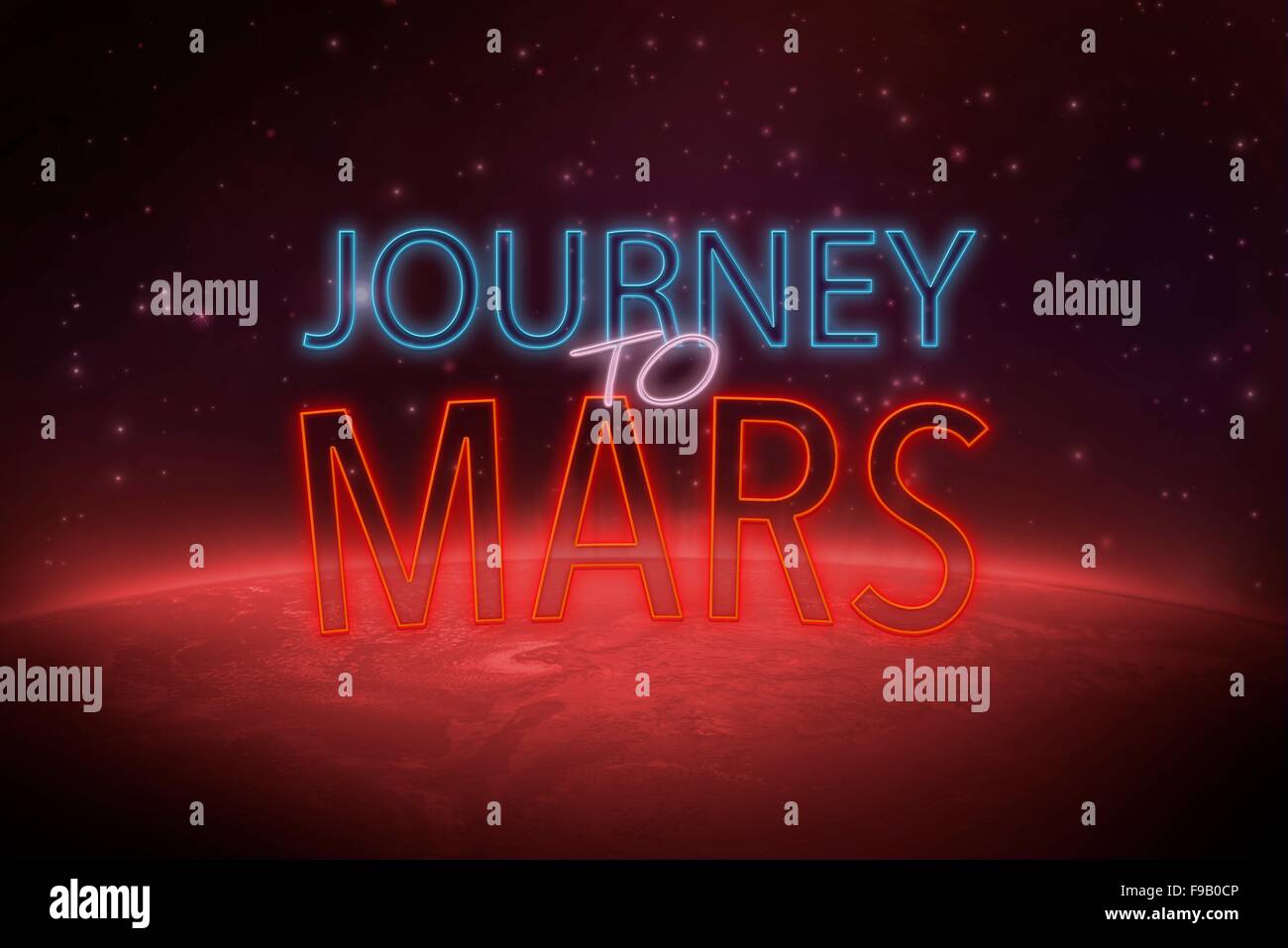 interplanetary journey to mars (space exploration Stock Photo - Alamy