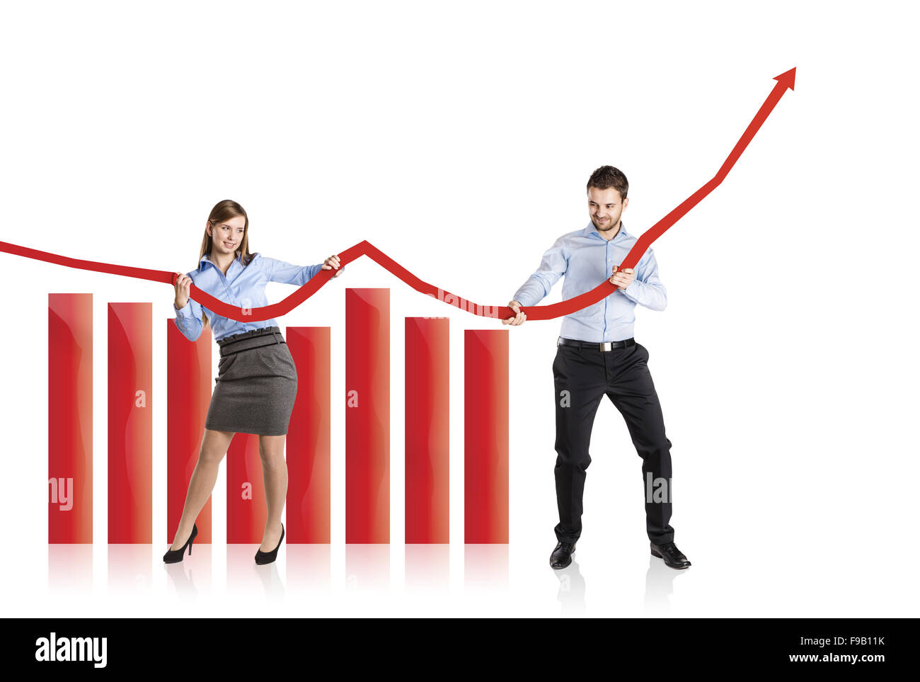 Man woman new year Cut Out Stock Images & Pictures - Alamy