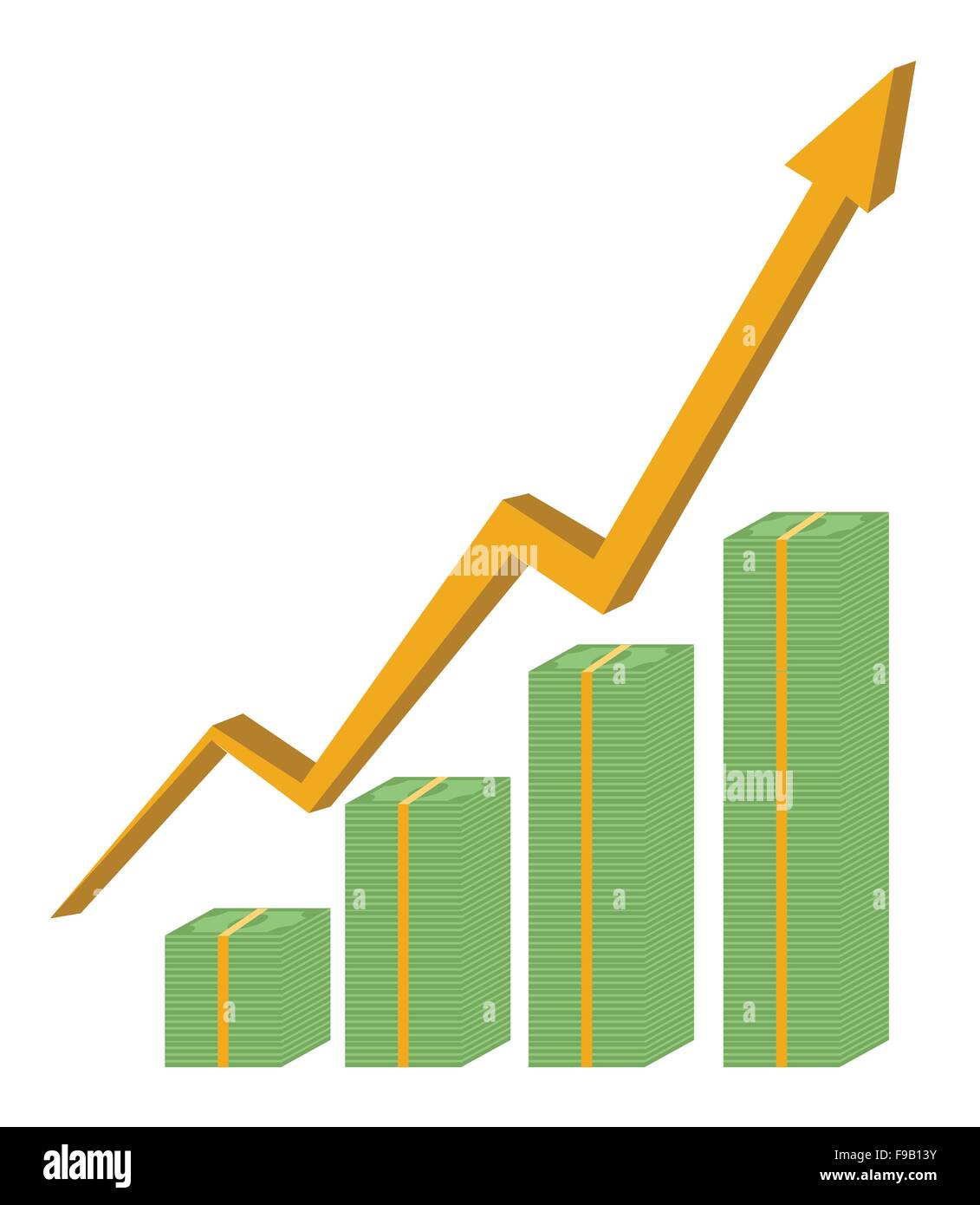 Cash business graph vector design Stock Vector Image & Art - Alamy