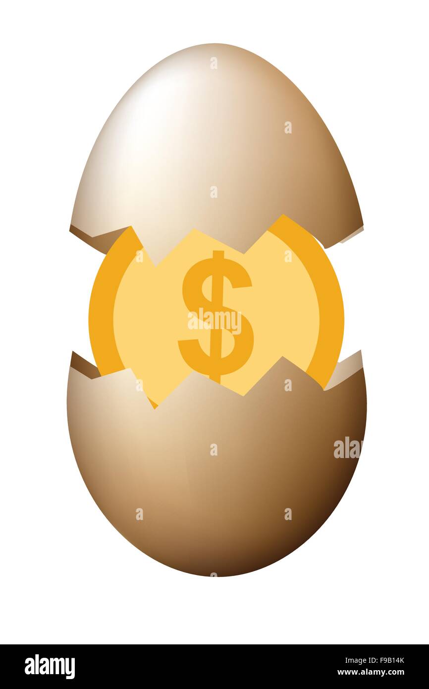 Money in egg business firnace concept Stock Vector Image & Art - Alamy