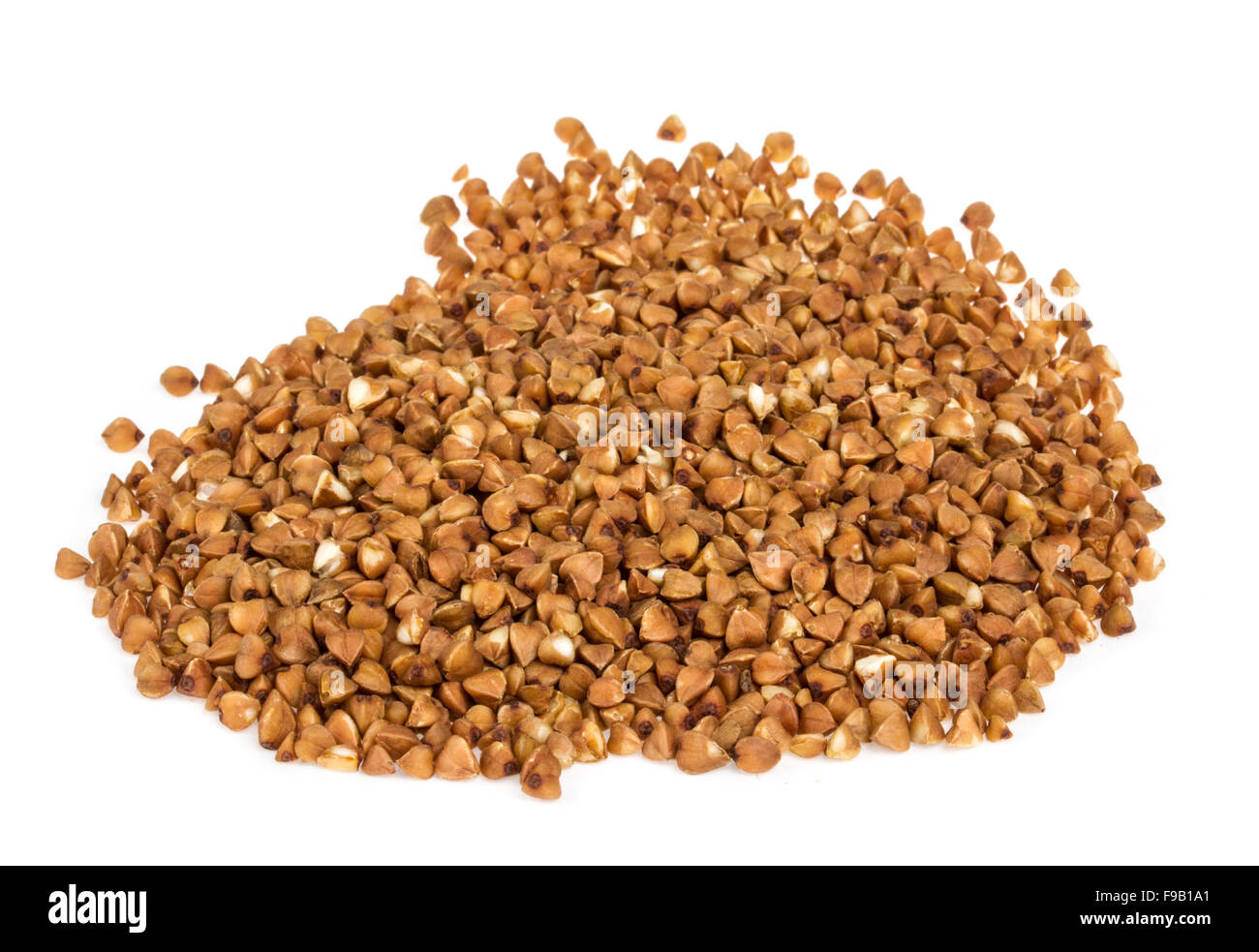 buckwheat on white background Stock Photo - Alamy