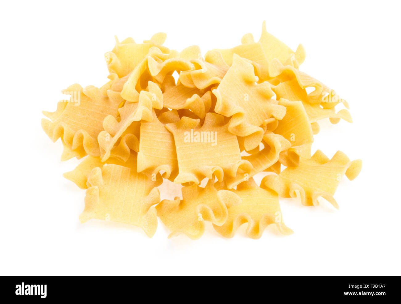 Raw yellow Italian pasta Stock Photo - Alamy