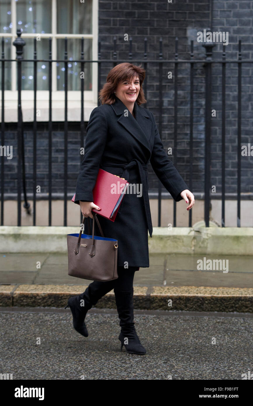 London, UK. 15 December, 2015. Nicky Morgan MP, Secretary of State for ...