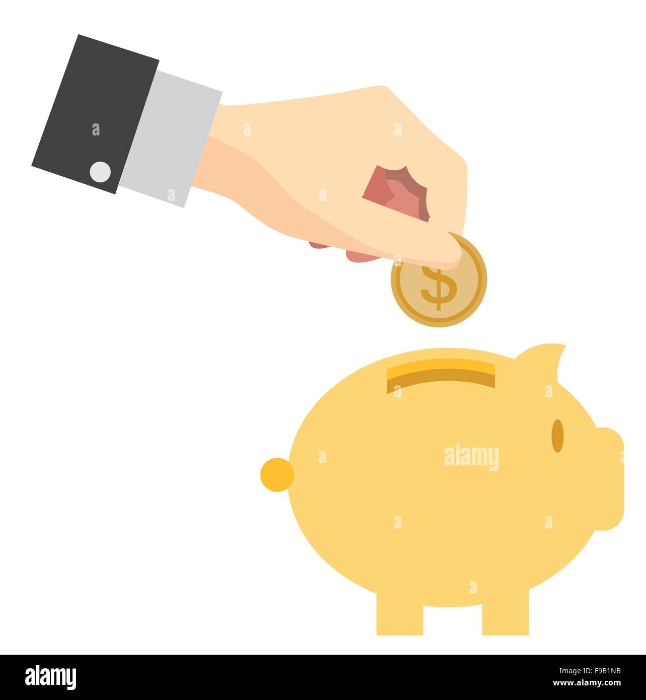 Money business saving Stock Vector Images - Alamy