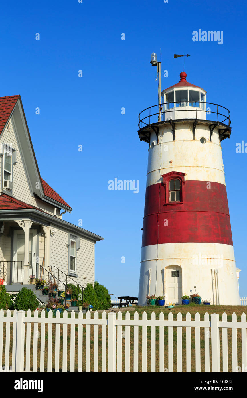 Stratford Point Lighthouse, Bridgeport, Connecticut, USA Stock Photo ...