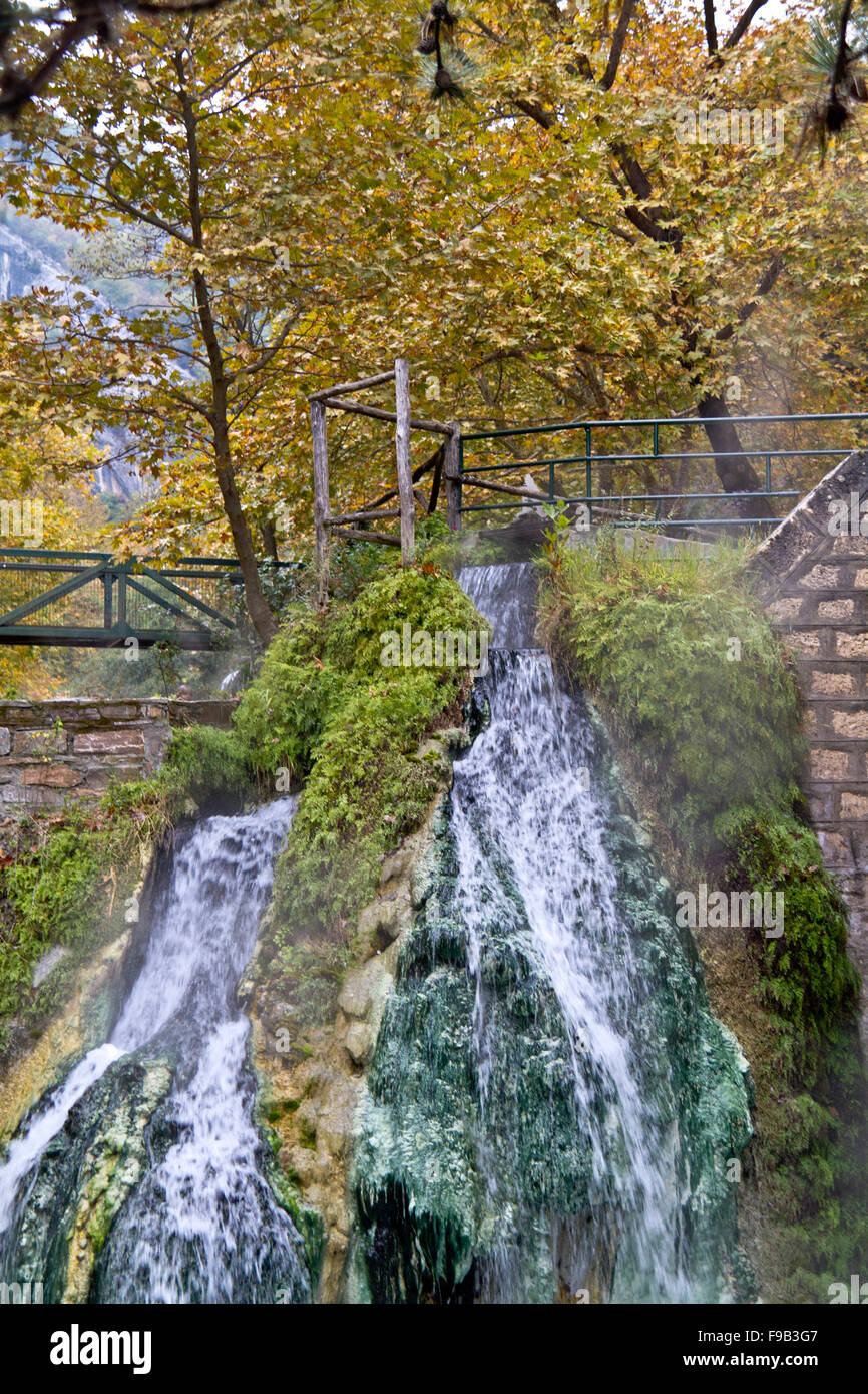 Waterfall in Greece Stock Photo - Alamy