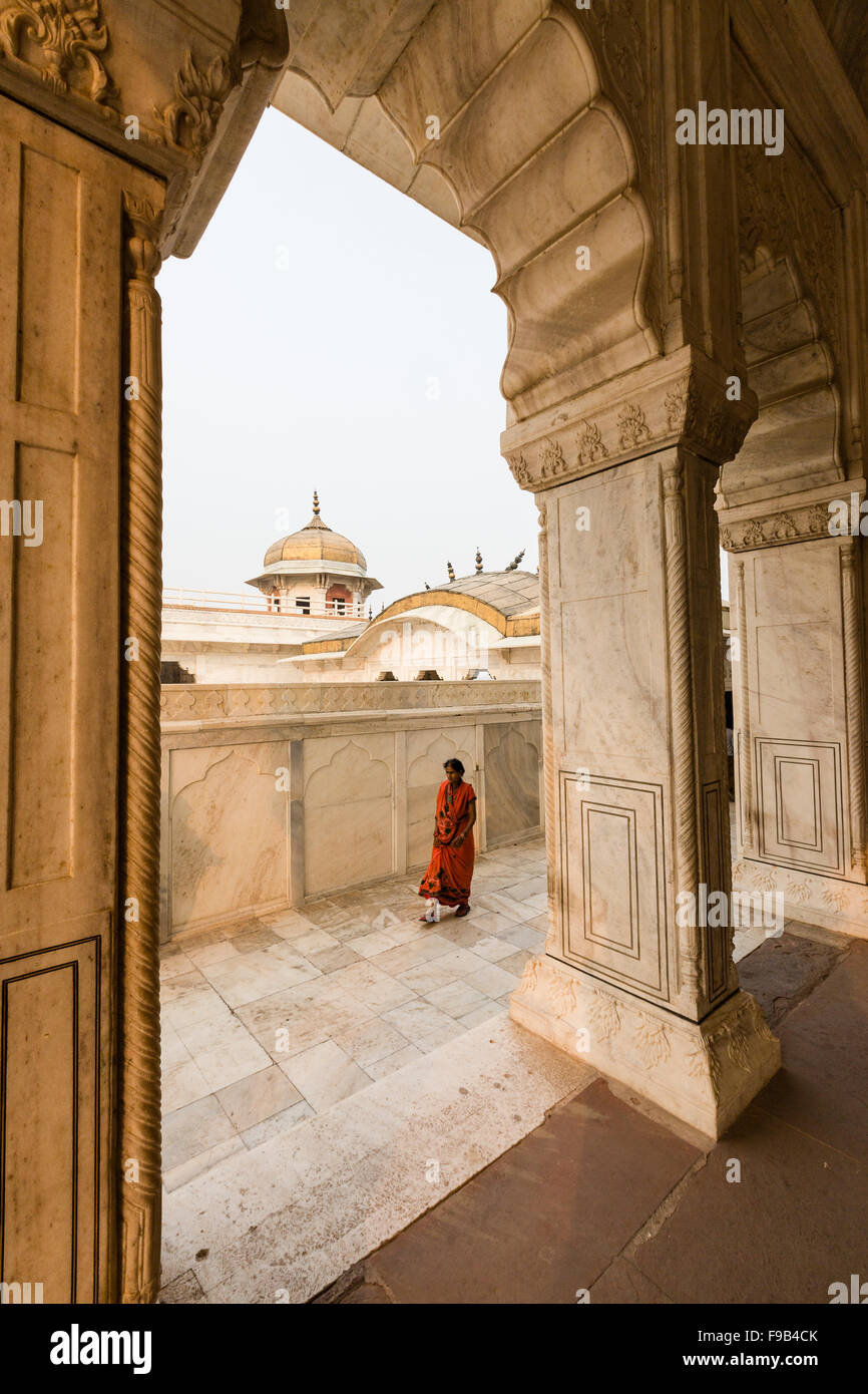 The Red Fort in Agra, Uttar Pradesh, India where Shah Jahan (who built ...
