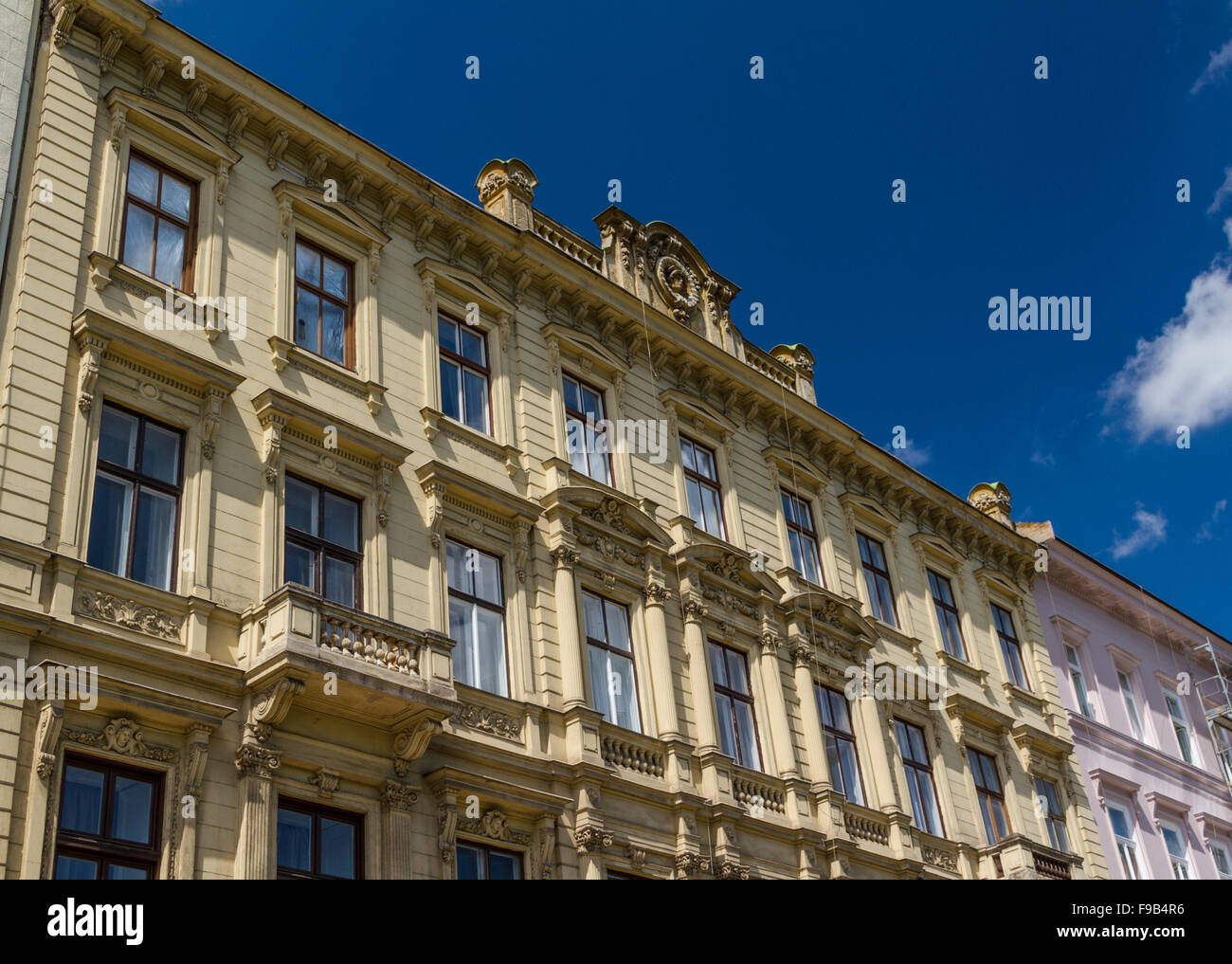 typical buildings 19th-century in Buda Castle district of Budapest ...